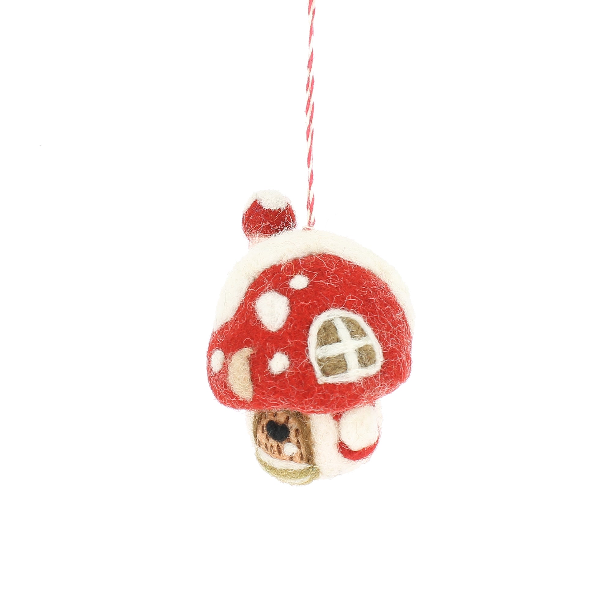 Christmas Toadstool Decoration, Wool | Plastic Free – The Good Lyfe